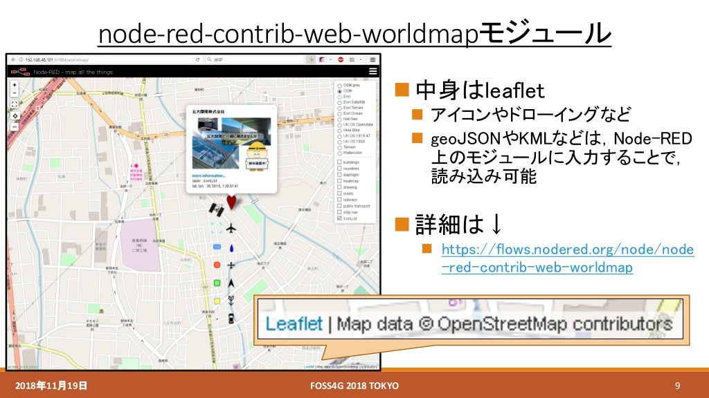 Node-REDのworldmapの活用