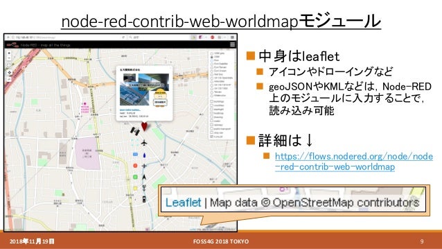 Node-REDのworldmapの活用