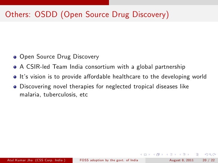 Foss adoption in Indian Government Enterprise.