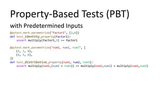 Hunting Bugs While Sleeping: Property-Based Testing with Continuous ...