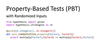 Hunting Bugs While Sleeping: Property-Based Testing with Continuous ...