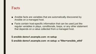 ansible : Infrastructure automation,idempotent and more | PPT
