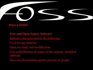 An Introduction to FOSS by Chandan | PPT