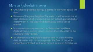 Fossil fuel and hydroelectric power | PPTX