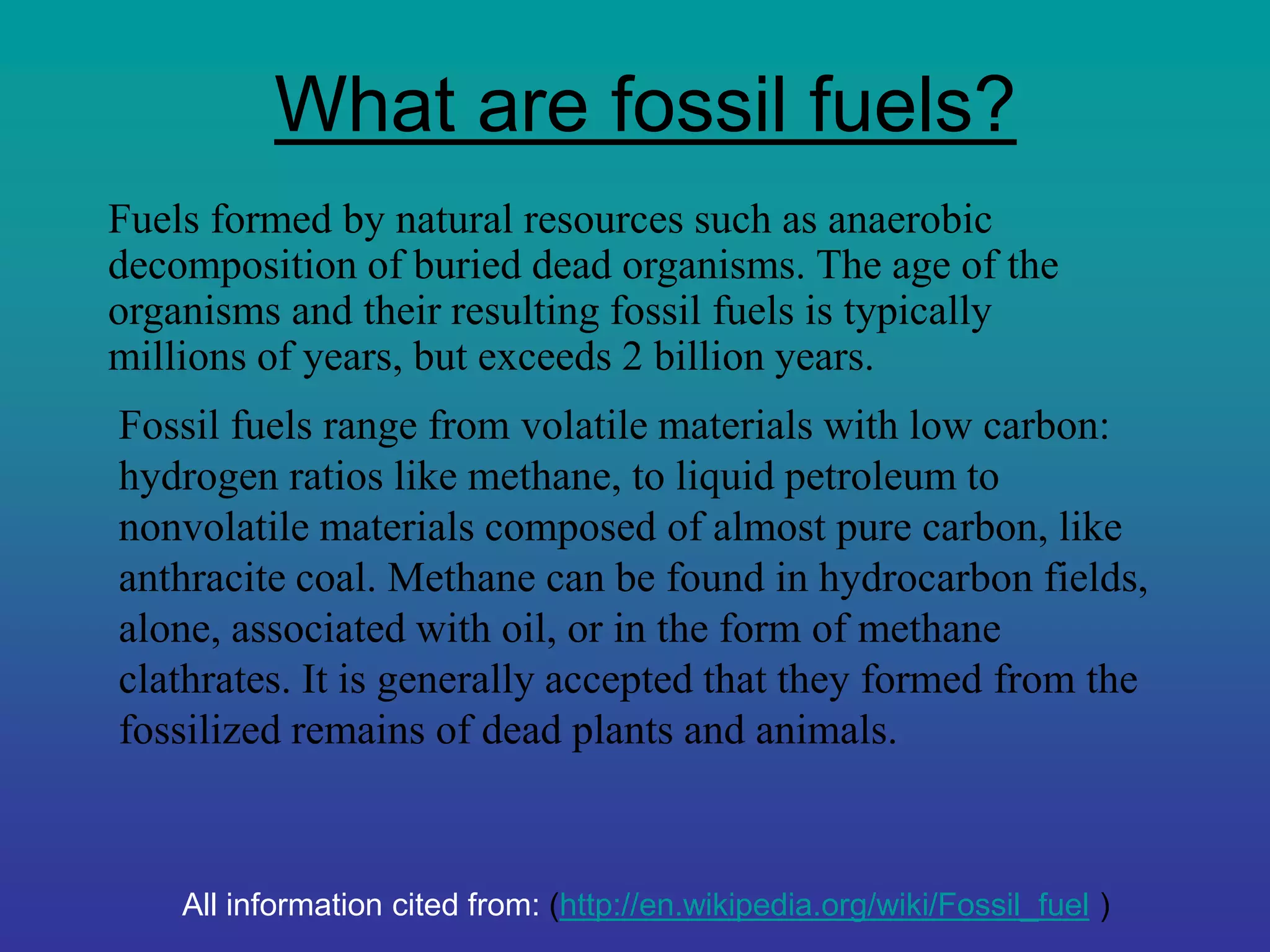 Fossil fuel powerpoint | PPT