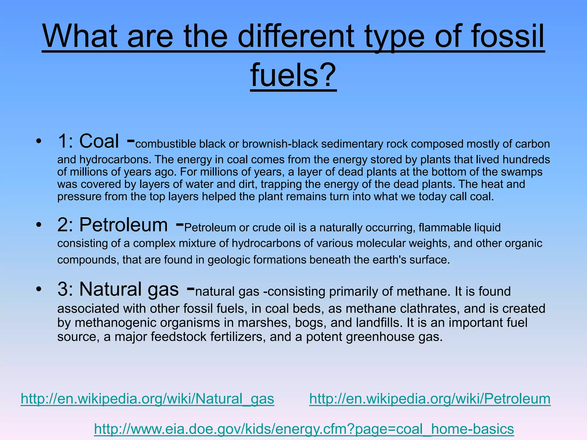 Fossil fuel powerpoint | PPT