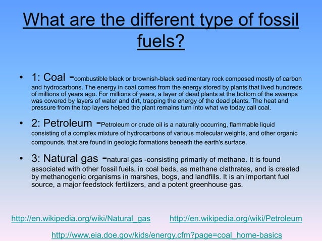 Fossil fuel powerpoint | PPT | Power and Energy Industry | Industries