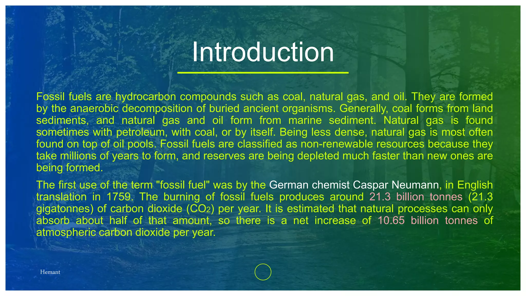 Fossil fuel presentation | PPTX