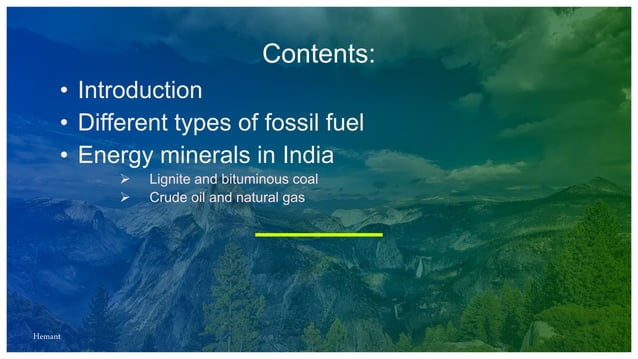 Fossil fuel presentation | PPTX