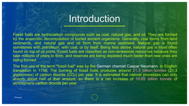 Fossil fuel presentation | PPTX