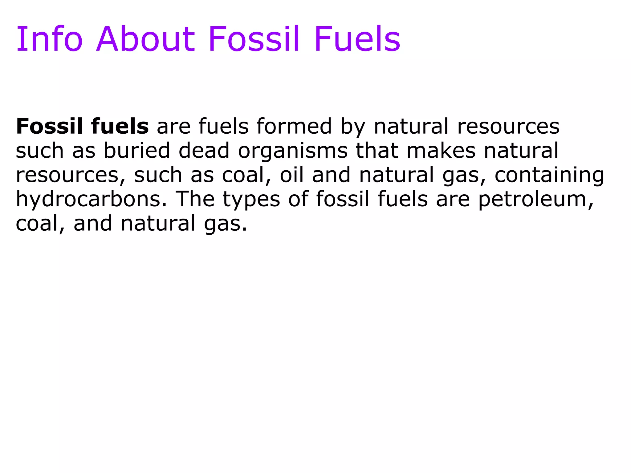 Fossil fuels | PPT