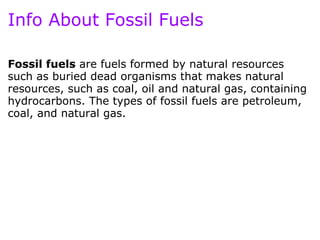 Fossil fuels | PPT