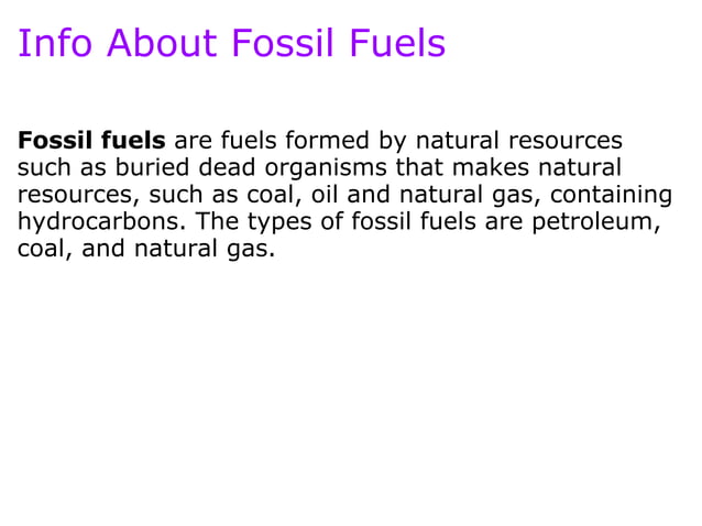 Fossil fuels | PPT