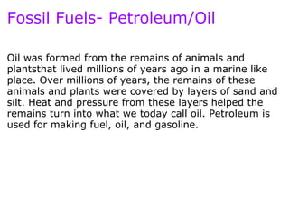 Fossil fuels | PPT