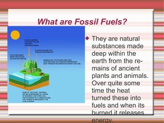 Fossil Fuels Examples