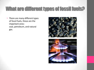 Fossil fuels | PPTX