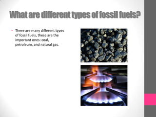 Fossil fuels | PPTX | Chemistry | Science