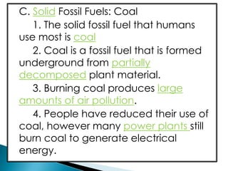 Fossil fuels | PPTX