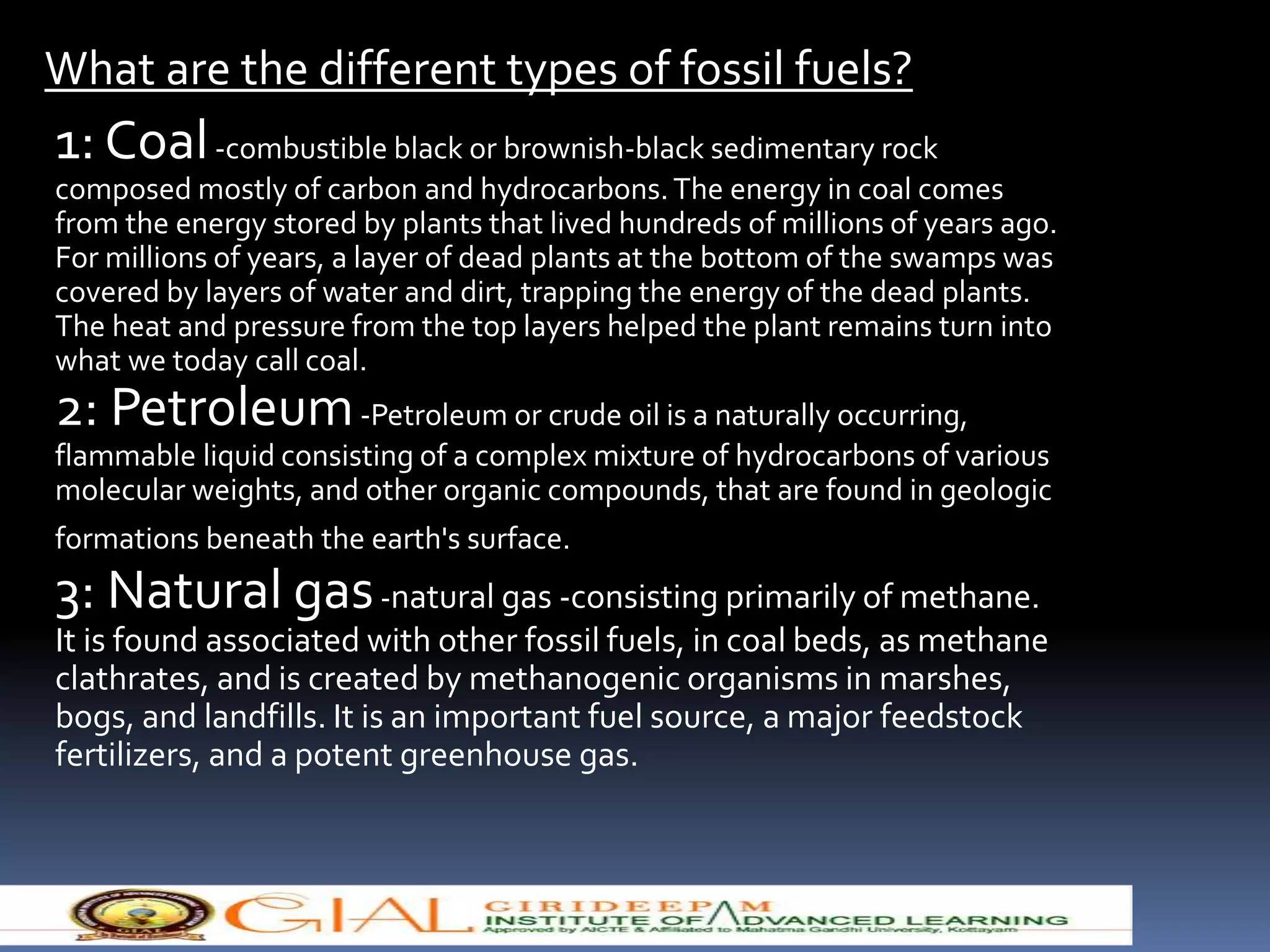 Fossil fuels | PPTX