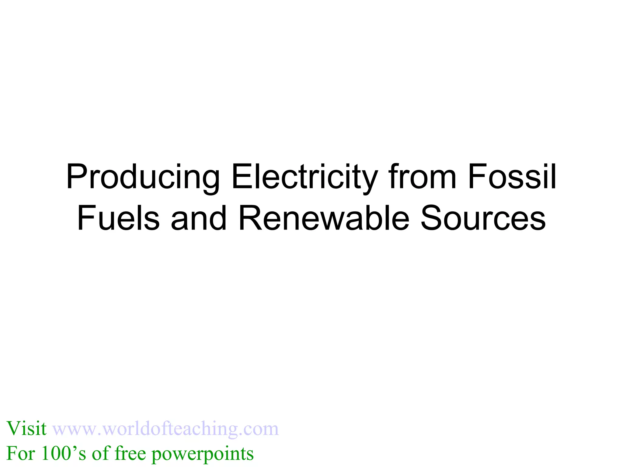 Fossil fuels | PPT
