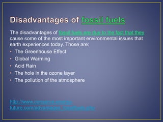 Fossil fuels and technology sarah sesi and andriana papacheimona | PPT ...