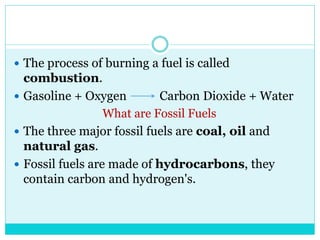 Fossil fuels | PPTX