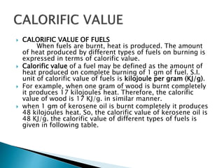 FOSSIL FUELS: TYPES, FACTS, ADV & DIS ADV AND CALORIFIC VALUE | PPT