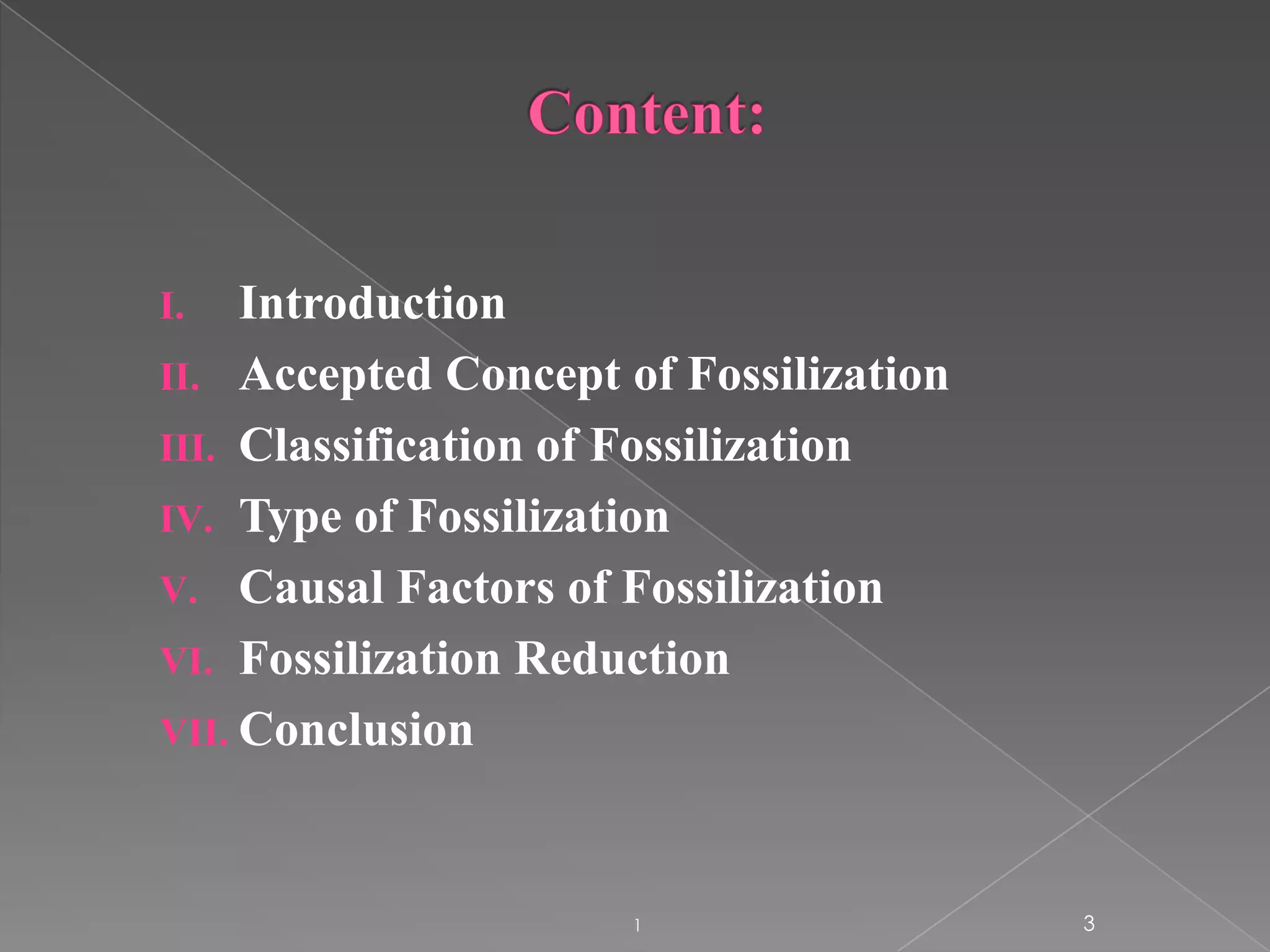 Fossilization | PPTX