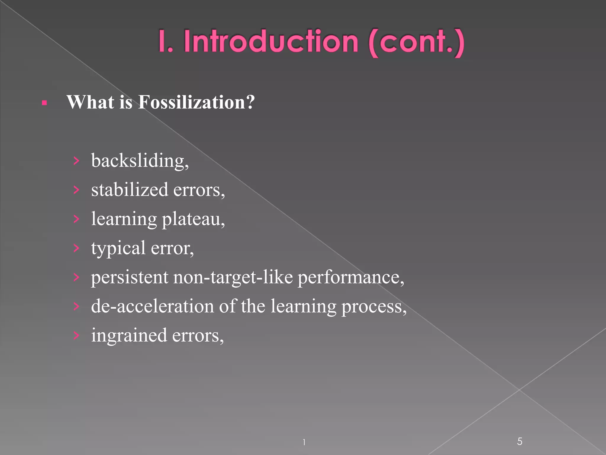 Fossilization | PPTX