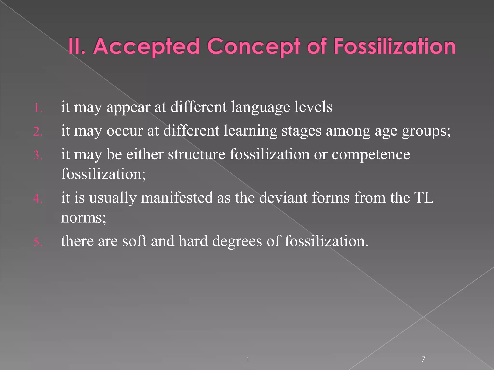 Fossilization | PPTX