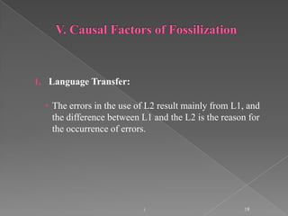 Fossilization | PPTX