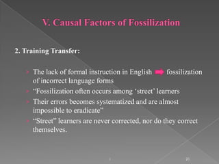 Fossilization | PPTX