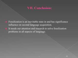 Fossilization | PPTX