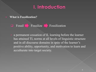 Fossilization | PPT