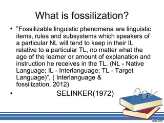 Fossilization finalproject sergio_w | PPTX