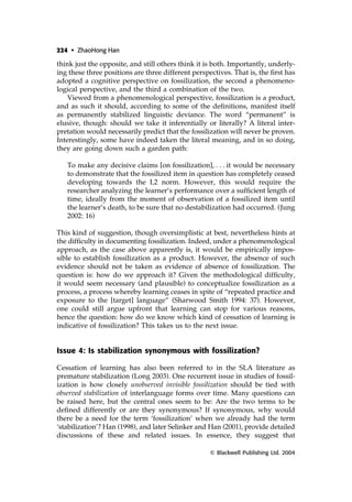 Fossilization five central issues | PDF