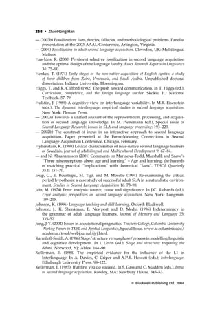 Fossilization five central issues | PDF