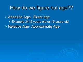 Fossils Lecture | PPT