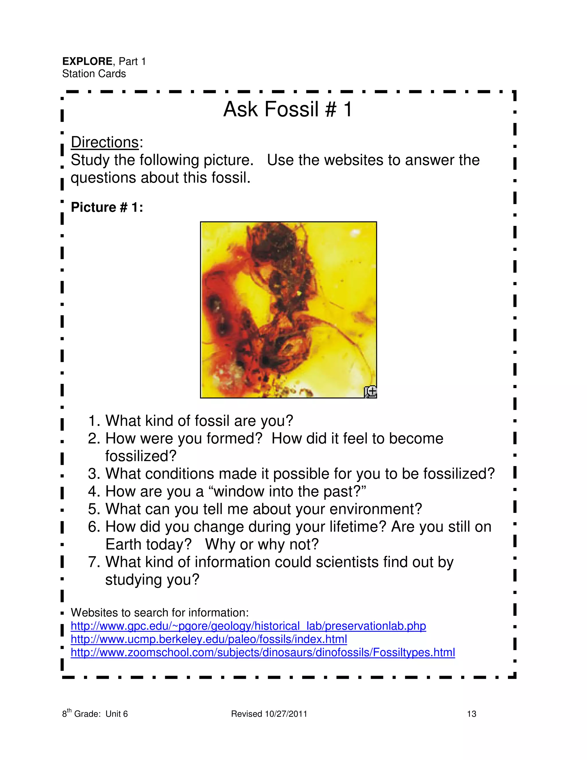 Ask a Fossil: #1 - #8 | PDF