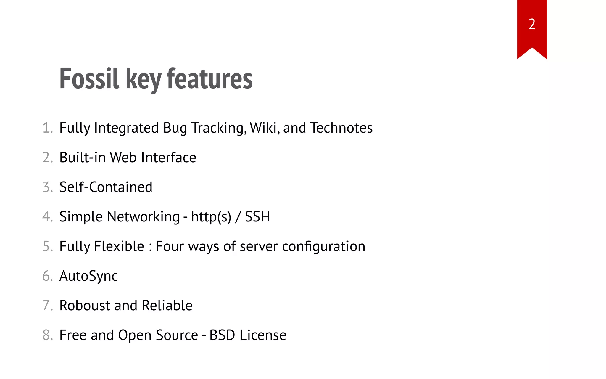 Fossil scm overview | PDF