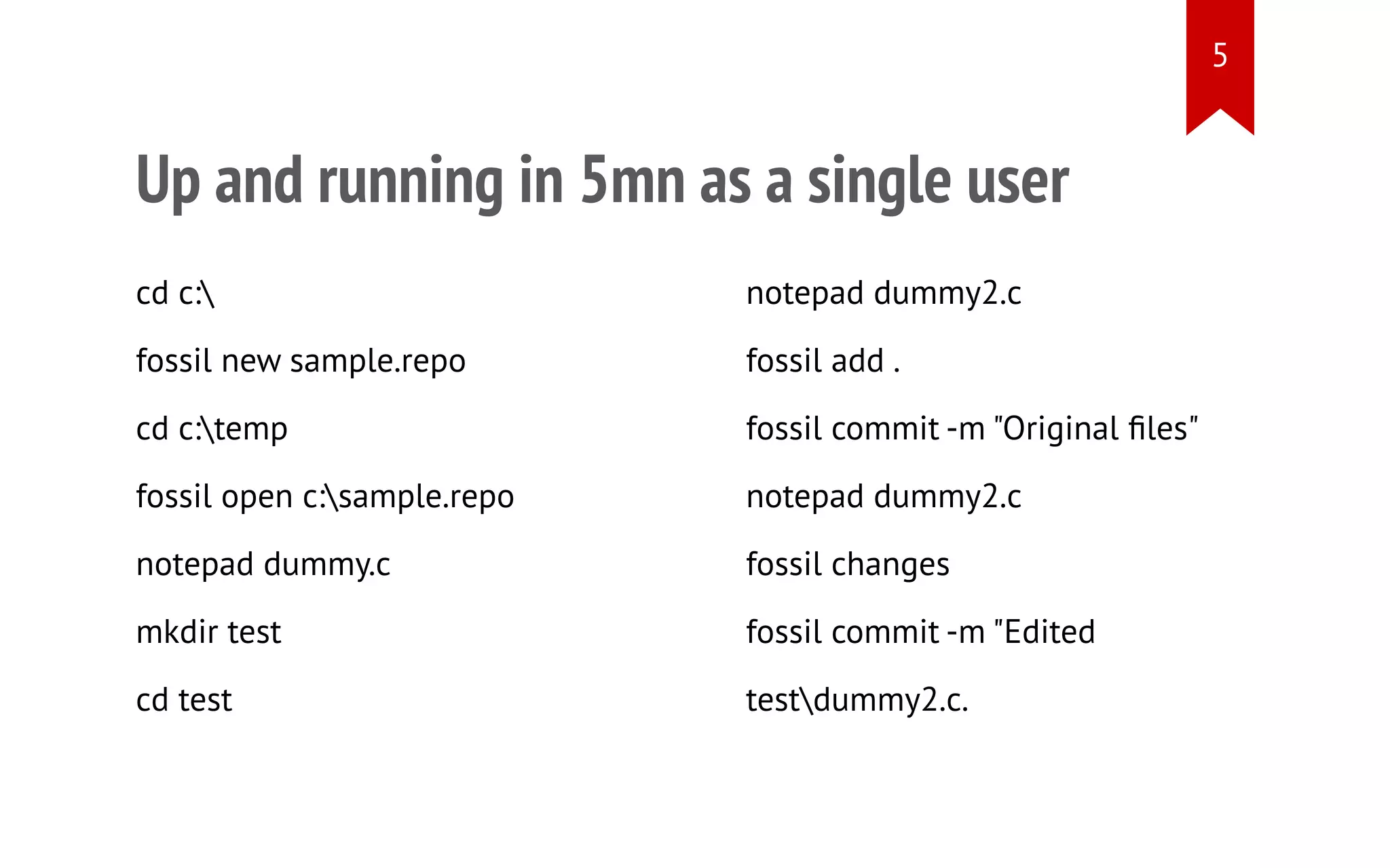 Fossil scm overview | PDF