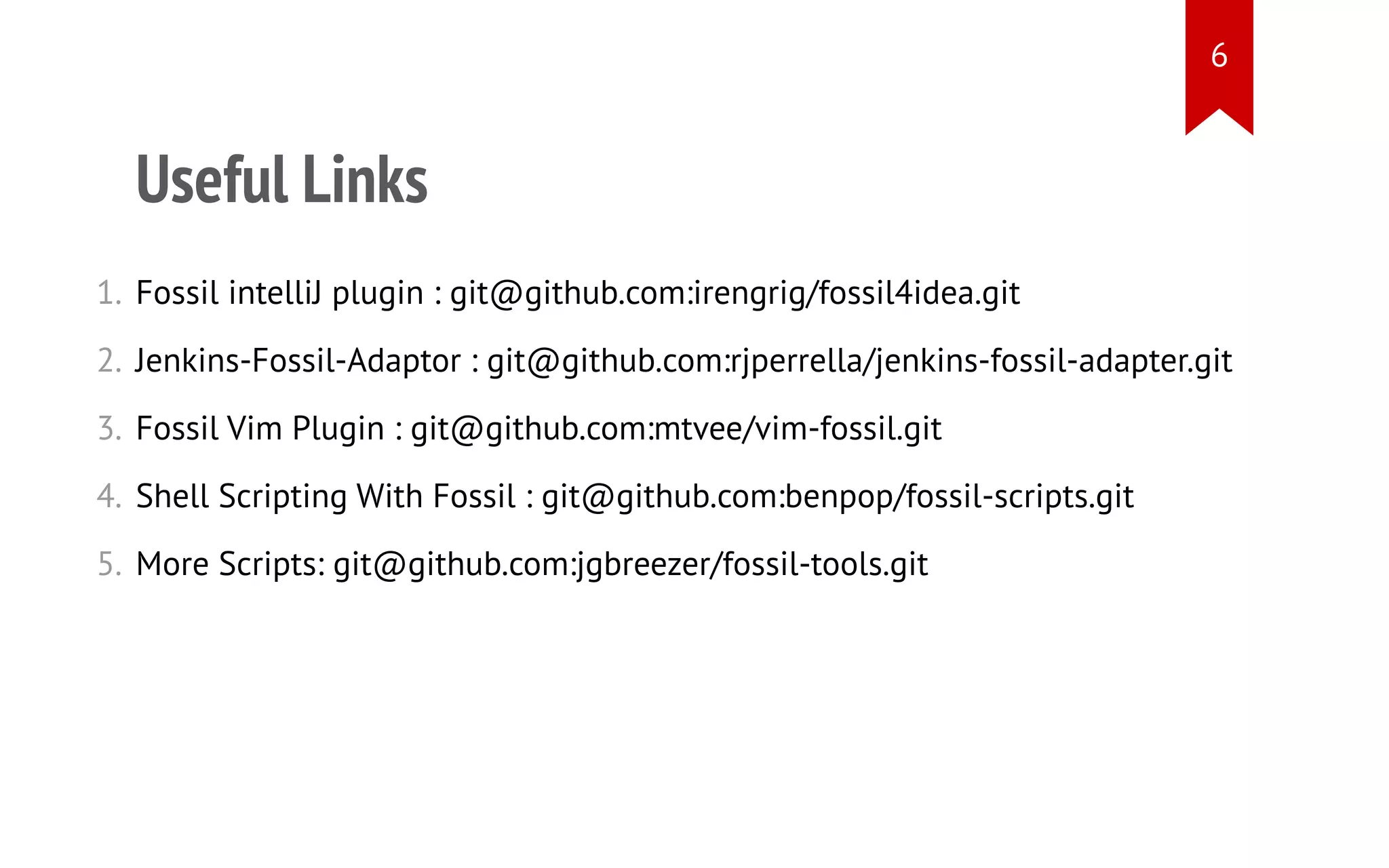 Fossil scm overview | PDF