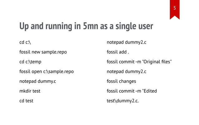 Fossil scm overview | PDF