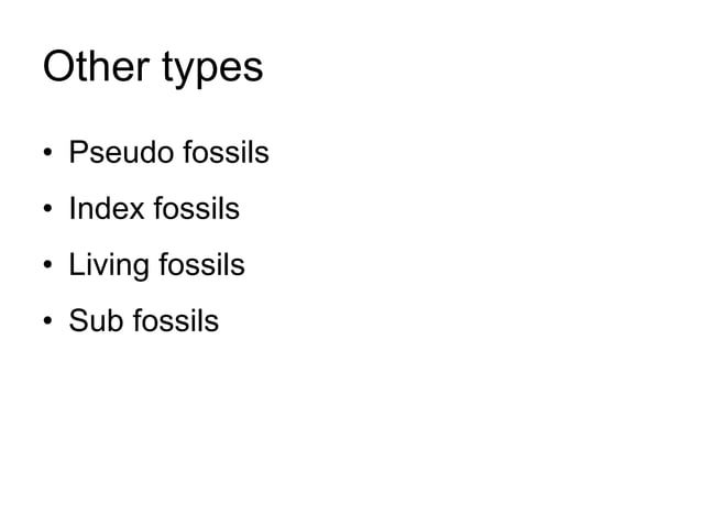 Fossils And Fossilization Ppt Geology Science
