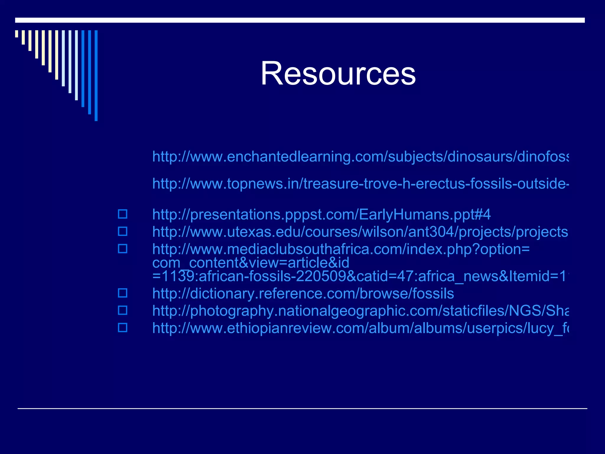 Fossils In Africa | PPT