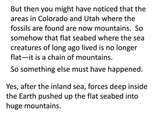 Fossils tell about earth's history (teach) | PPTX | Geography | Science