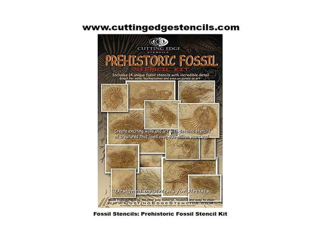 Fossil Stencils by Cutting Edge Stencils | PPT