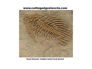 Fossil Stencils by Cutting Edge Stencils | PPT