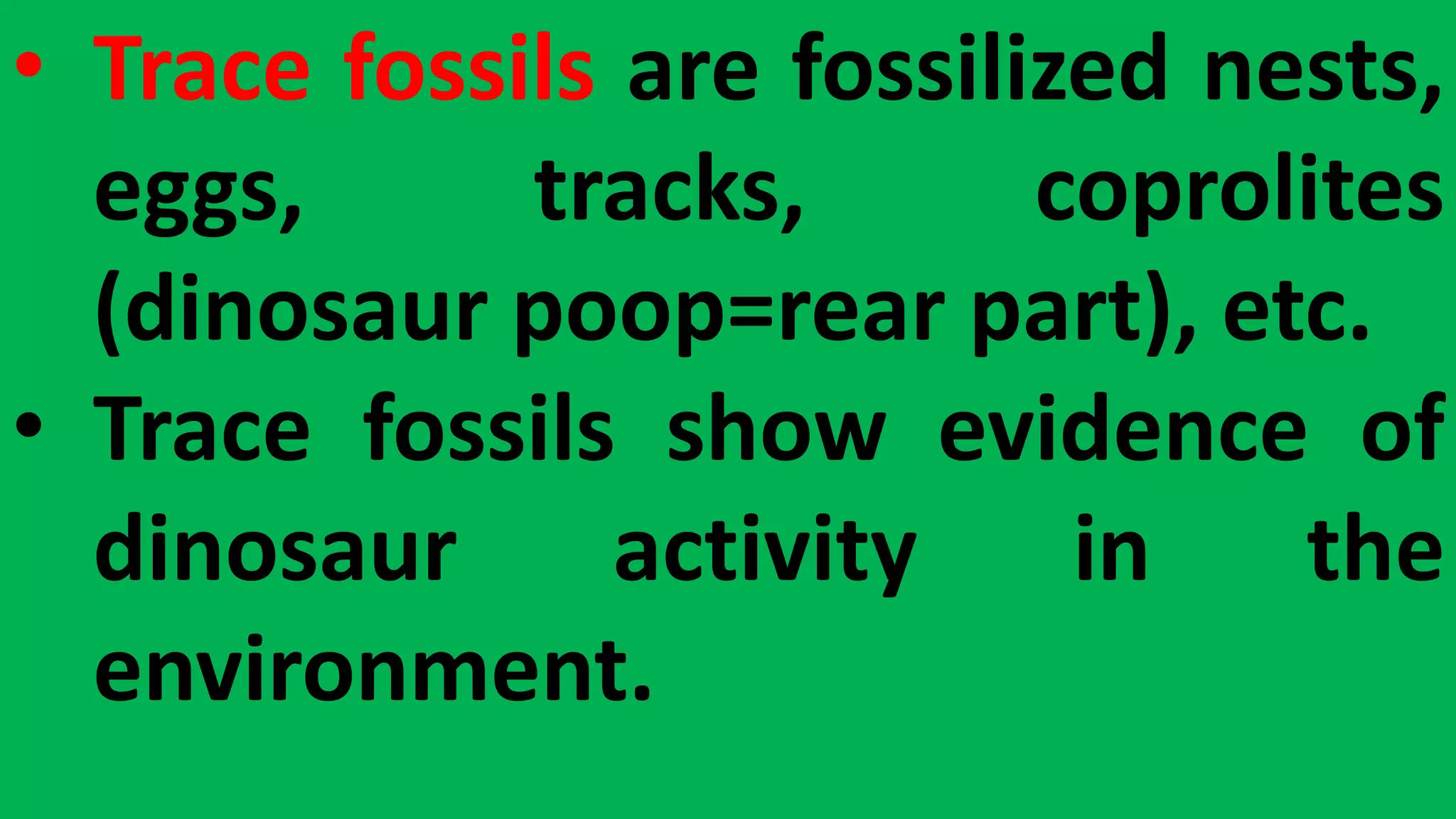 Fossils & it's types | PPT
