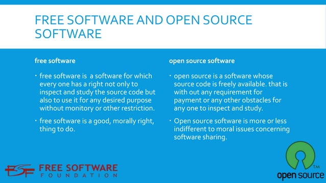 Free and Open Source Software | PPTX